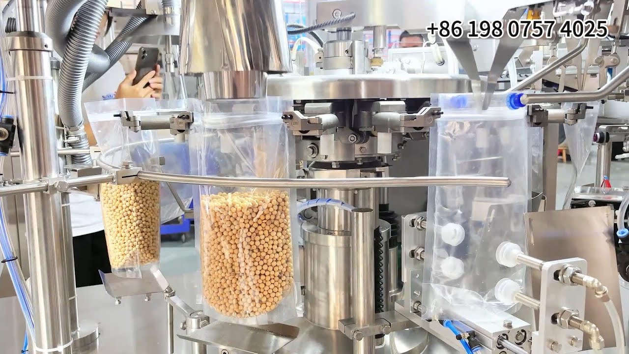 500g 1kg organic soybeans doypack packaging machine, high quality ...