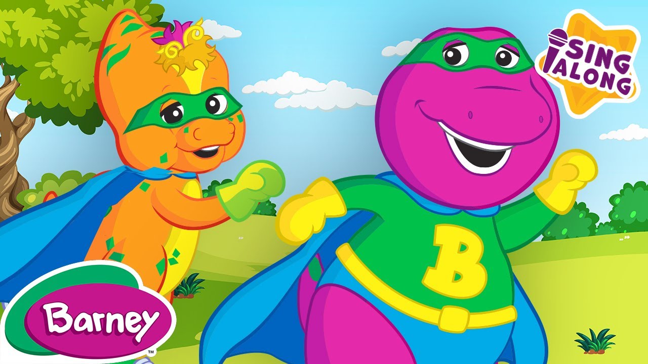 Barney the SuperHero | Songs about Friendships | Barney | 9 Story Sing ...