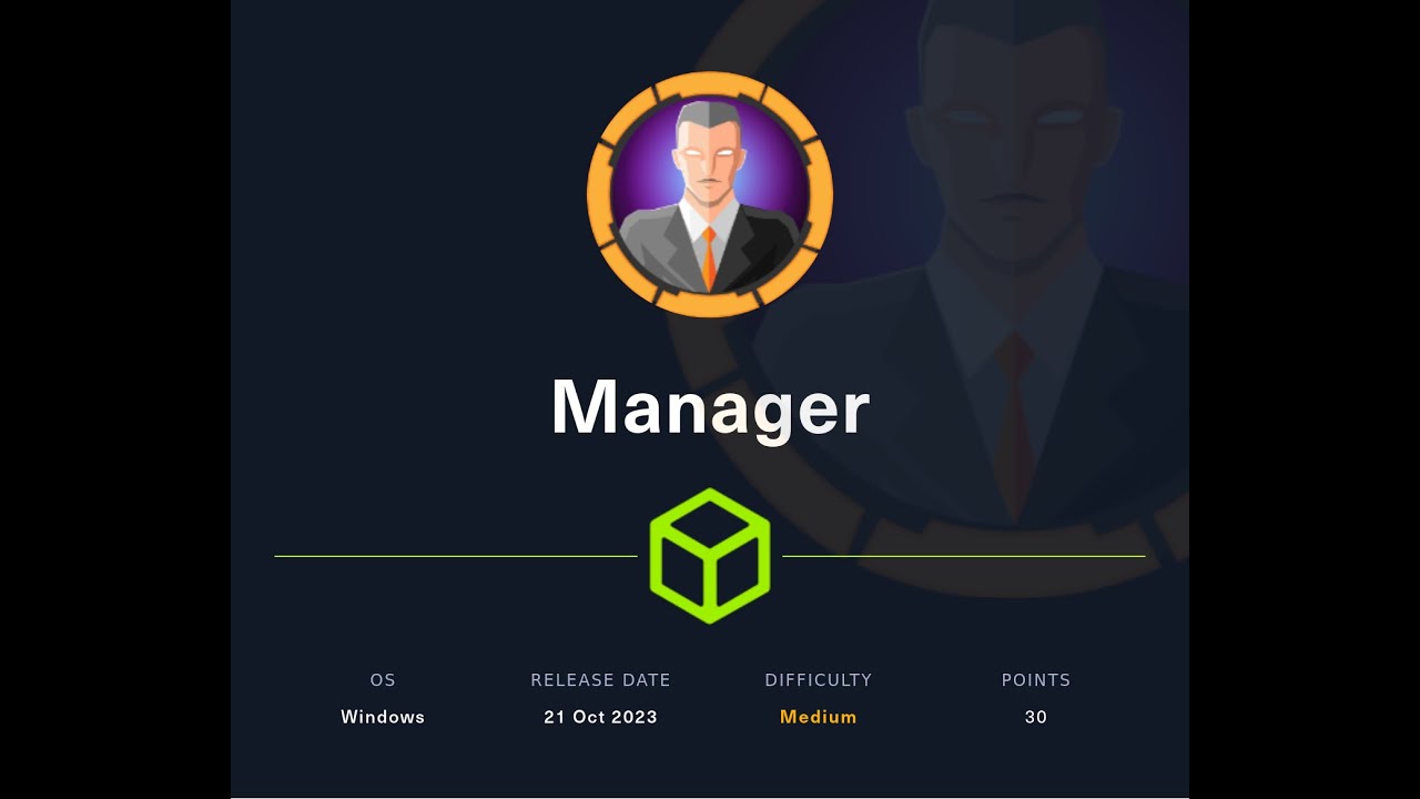 HackTheBox - Manager - YouTube