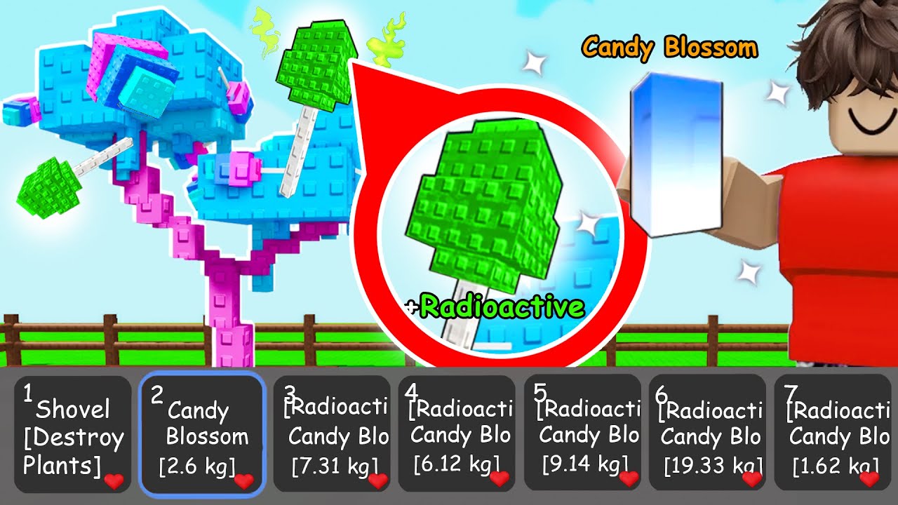 How to Get Candy Blossom Radioactive Free (NEW CODES) in Grow a Garden ...