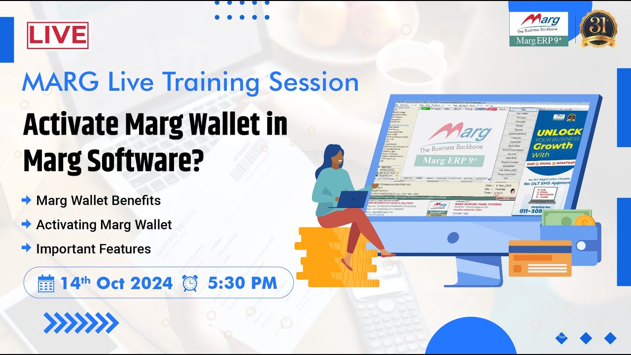 Activate Marg Wallet in Marg Software - YouTube