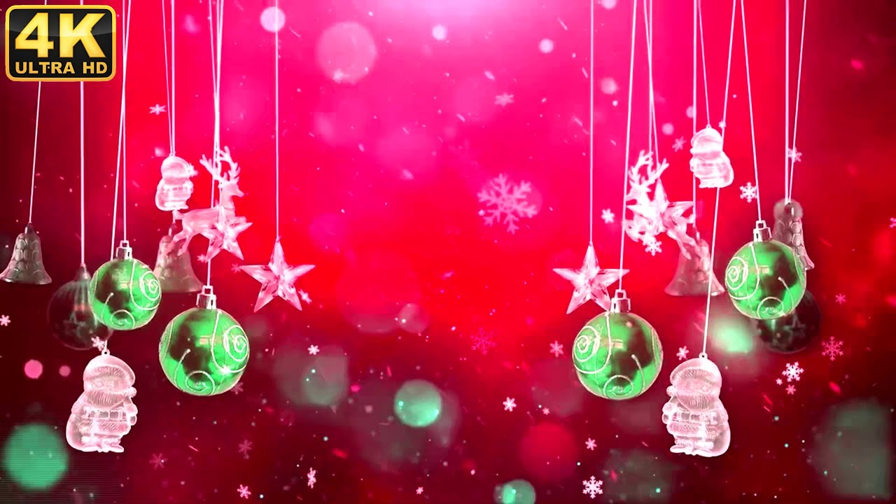 Christmas balls animation video Hanging Christmas Balls and Ornaments ...