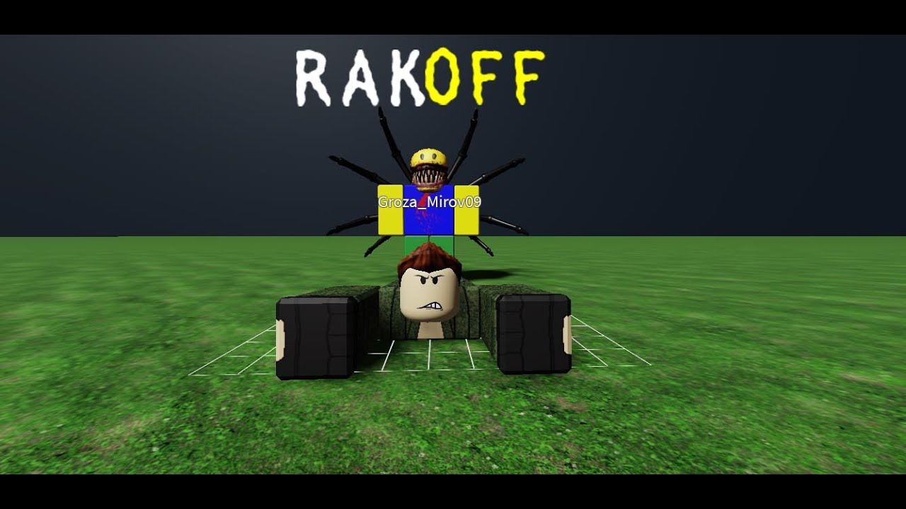 Убегаю от страшного монстра! Rakoff (Roblox) - YouTube