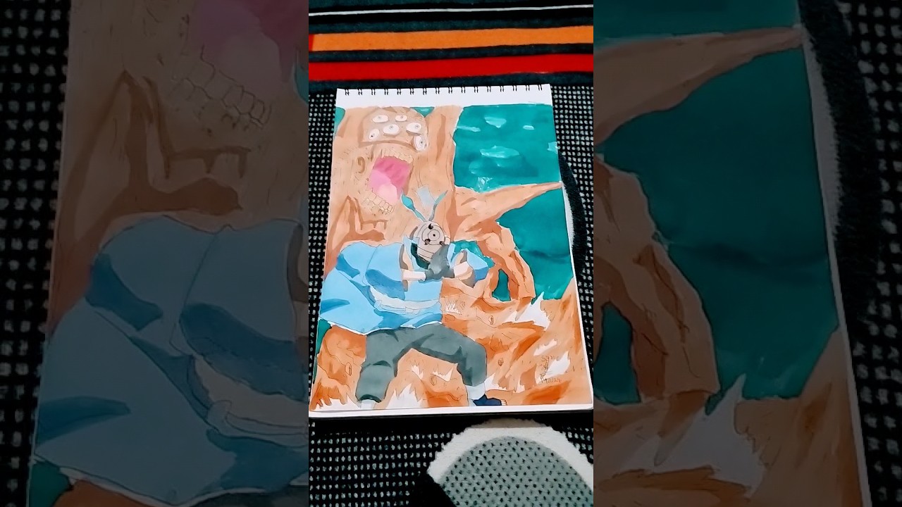 Drawing of obito (gedo statue) #shorts - YouTube