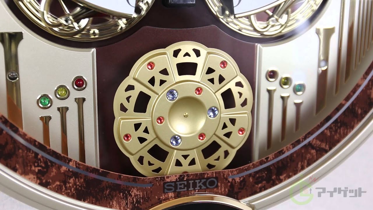 セイコークロック RE568B - YouTube