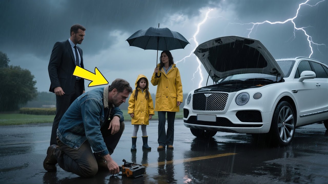 HOMELESS MECHANIC HELPS WEALTHY FAMILY STRANDED IN STORM — HIS ACTIONS ...