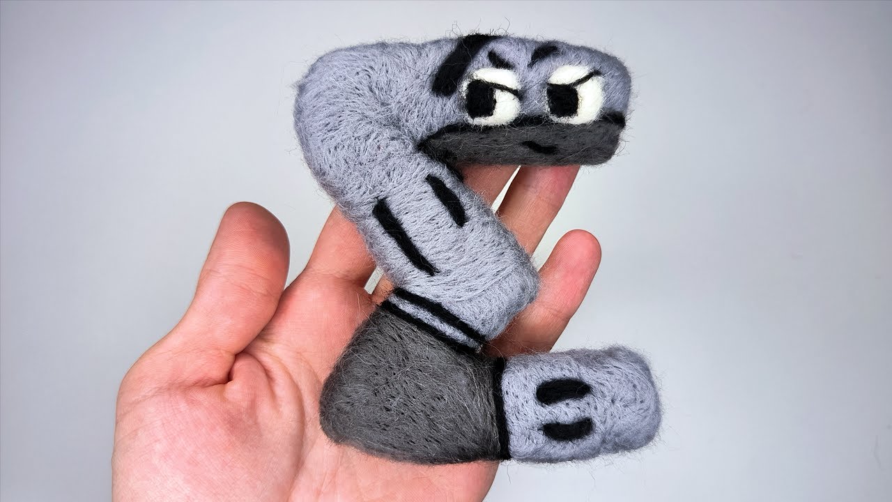 ASMR Greek Alphabet Lore Σ (Sigma) Needlefelt Wool Art - YouTube