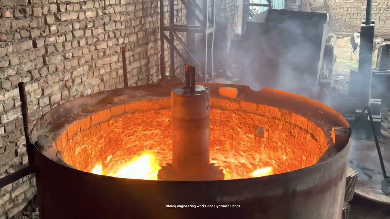 Hardening Treatment process of Pinion Shaft for Steel Mill - YouTube