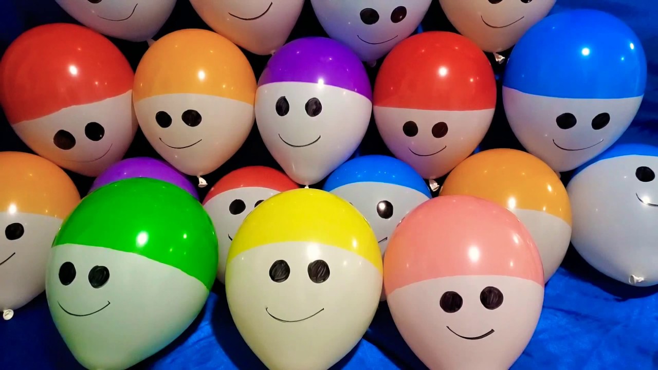 FUNNY COLOR CRAZY HEAD BALLOONS POP!!! - YouTube