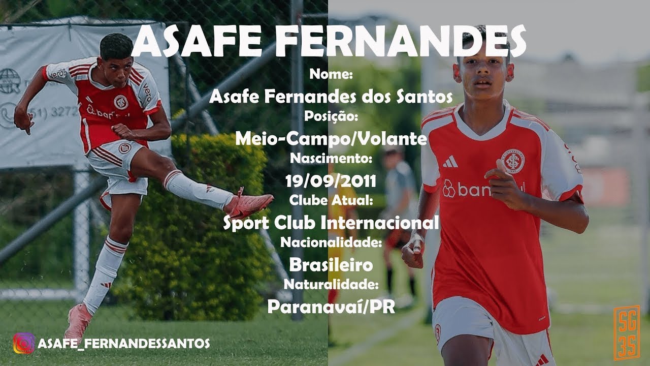 Asafe Fernandes dos Santos 19/09/2011 - Meio Campo / Volante - YouTube