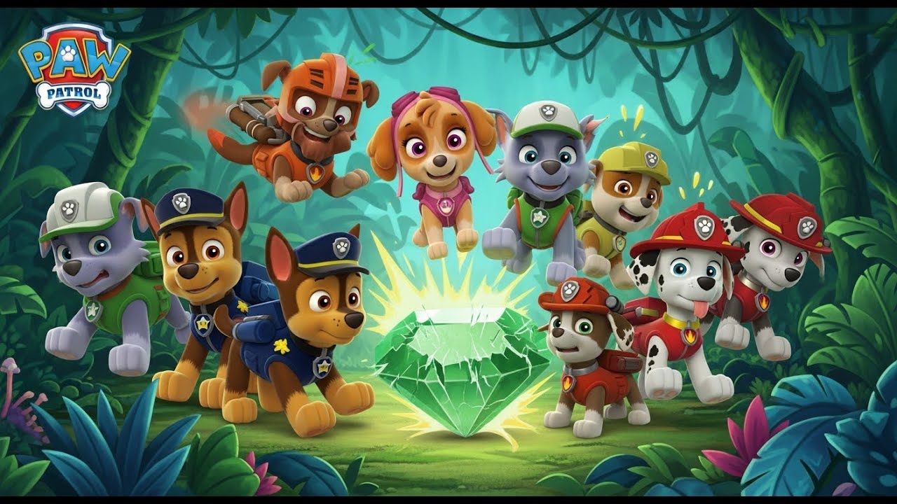 PAW Patrol Jungle Gem Hunt 🐾 GONE WRONG! & Mighty Pups Mayhem! - YouTube