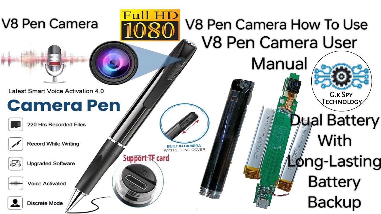 Pen Camera V8 // V8 Pen Camera How To Use // V8 Pen Camera Manual /V8 ...