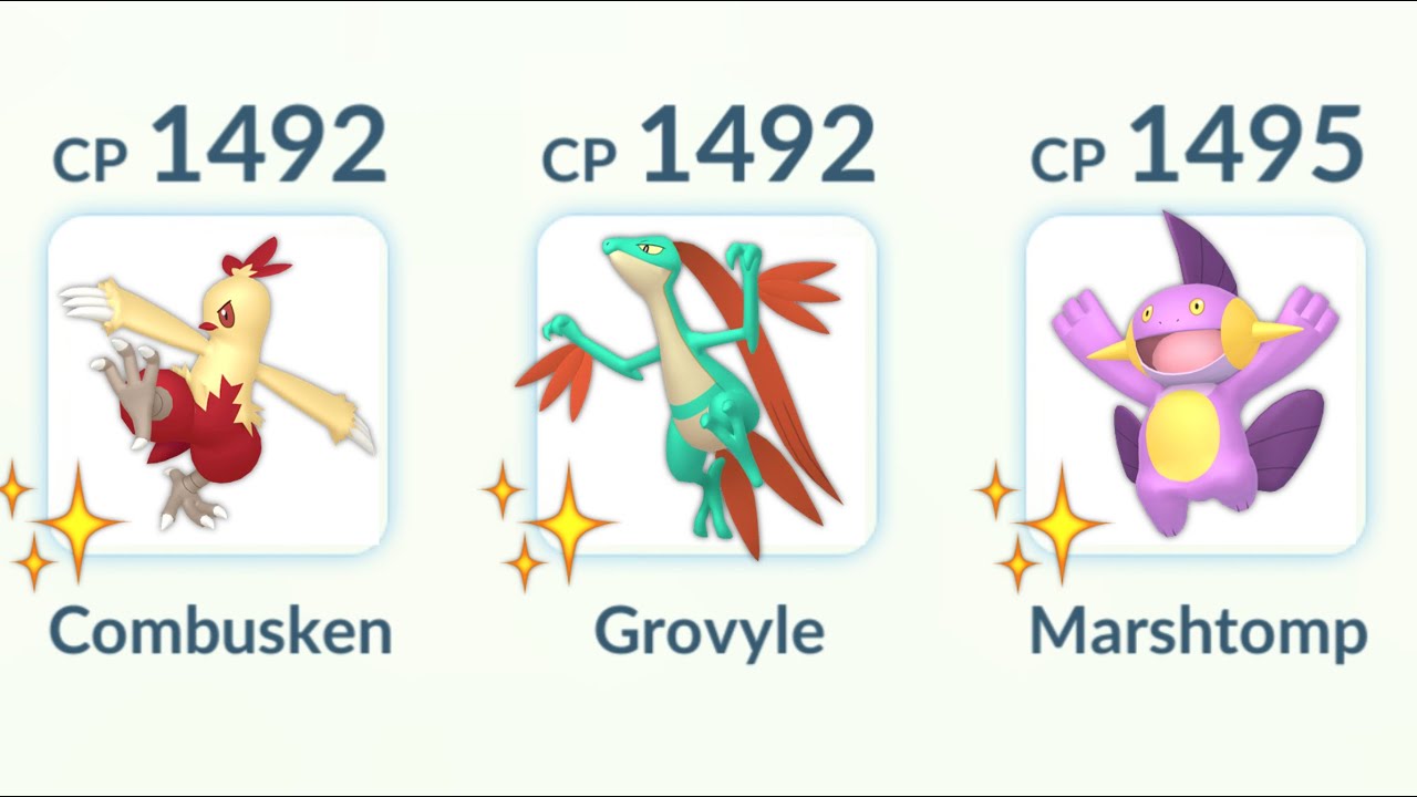 using Shiny Middle Evolution Hoenn Staters in Pokemon GO. - YouTube