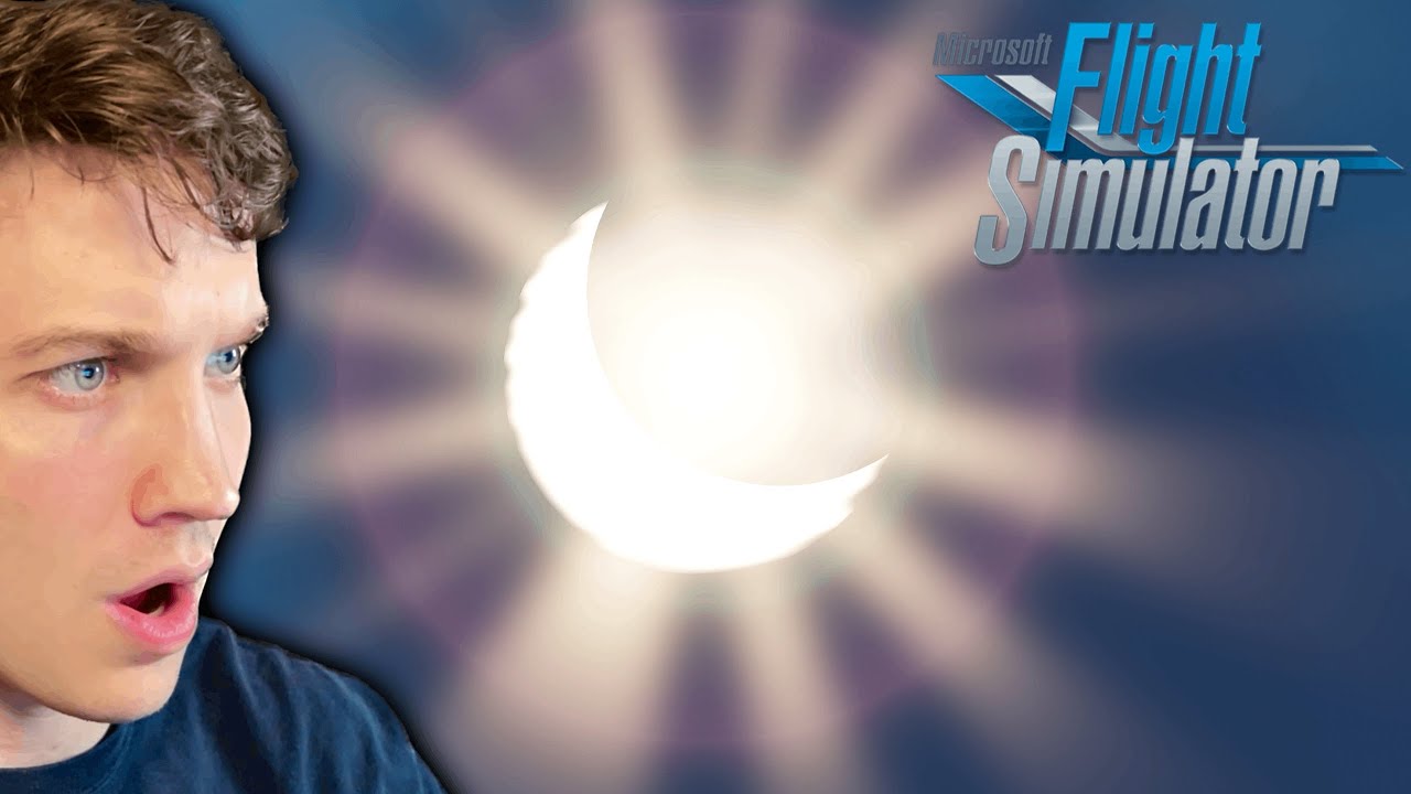 The Solar Eclipse in Microsoft Flight Simulator! - YouTube