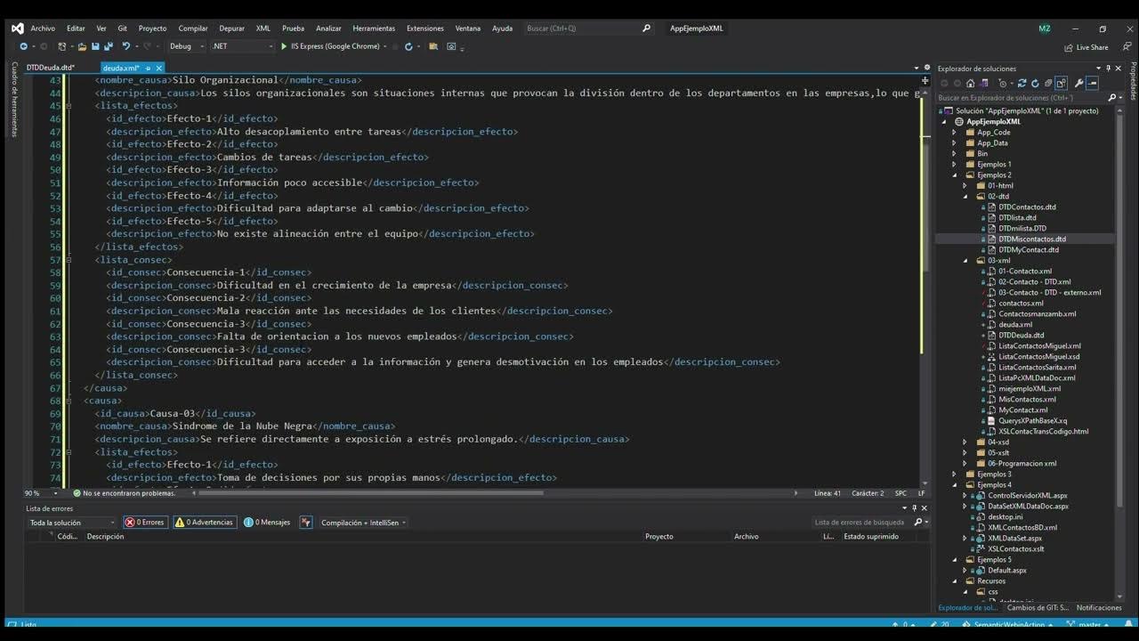 03 - Ejemplo de Clase DTD - XML - XSD y validación - YouTube