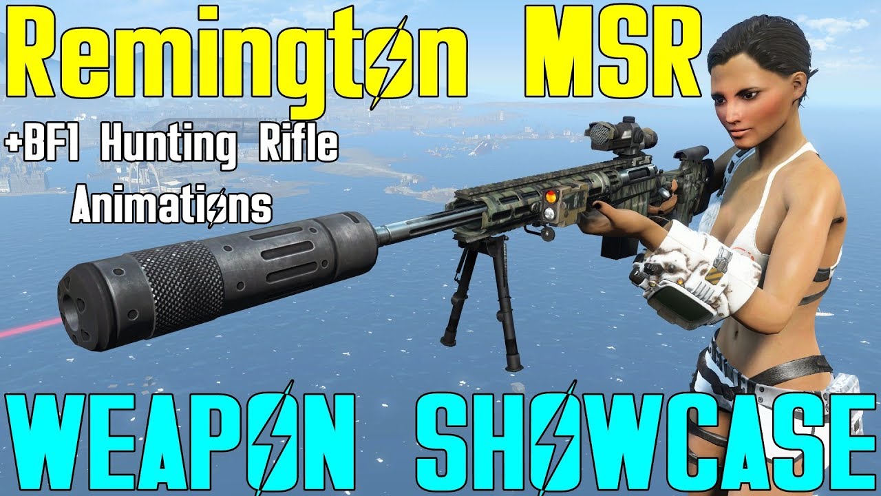 Fallout 4: Weapon Showcases: Remington MSR (Mod) - YouTube