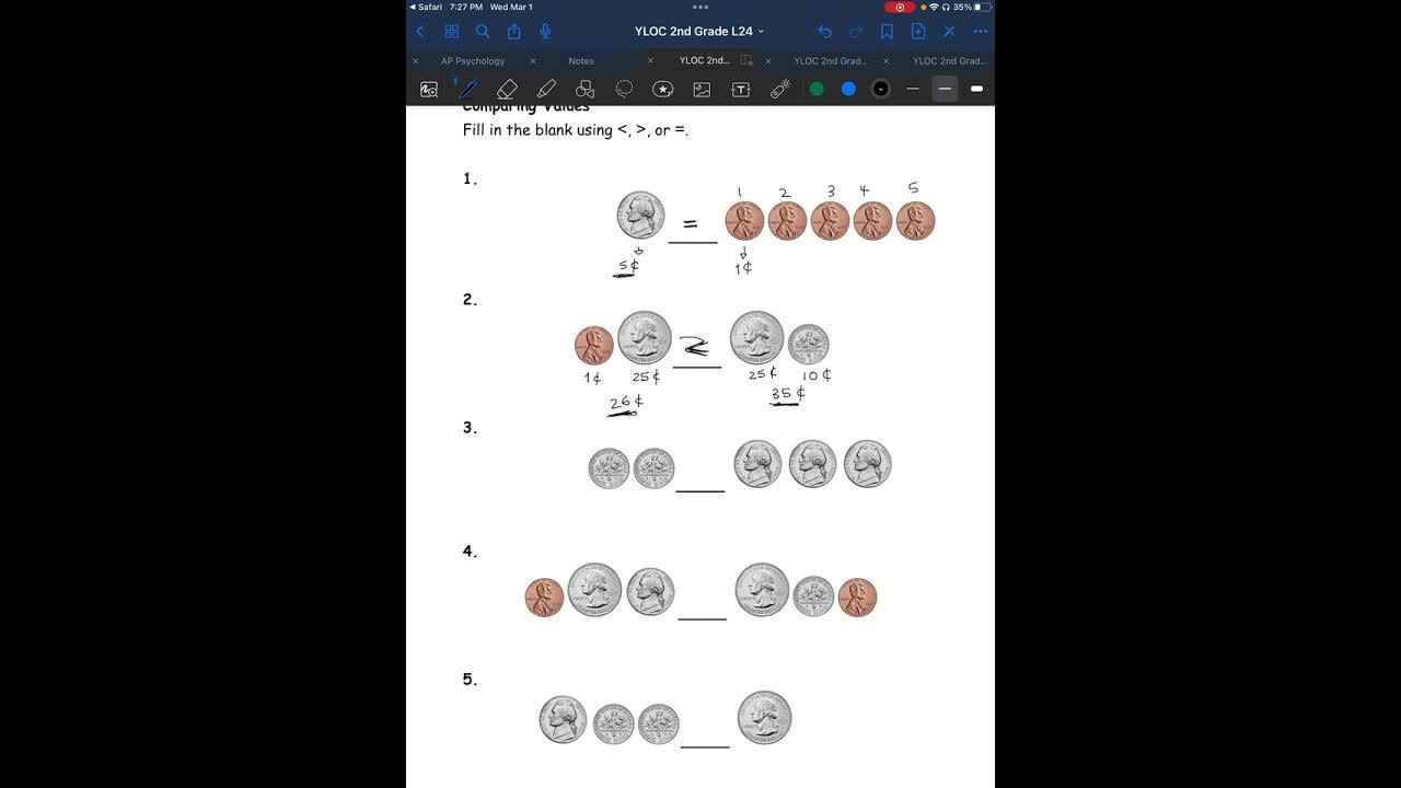Math Lesson 24 2nd Grade - YouTube