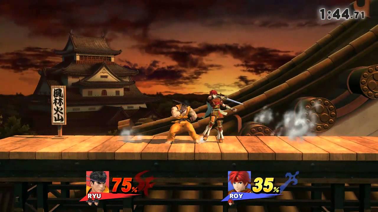 Ryu Vs Roy SSB Wii U - YouTube