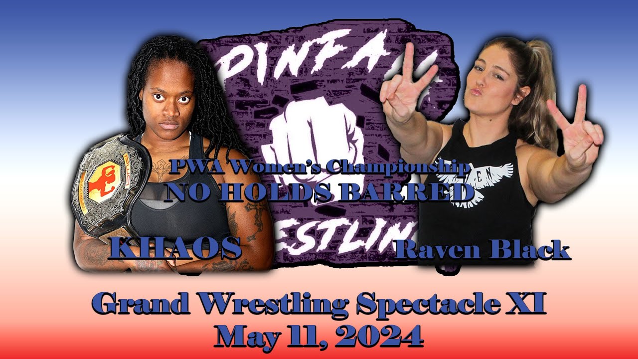Pinfall Wrestling FULL MATCH - PWA Women’s Title NO DQ: KHAOS (c) vs ...