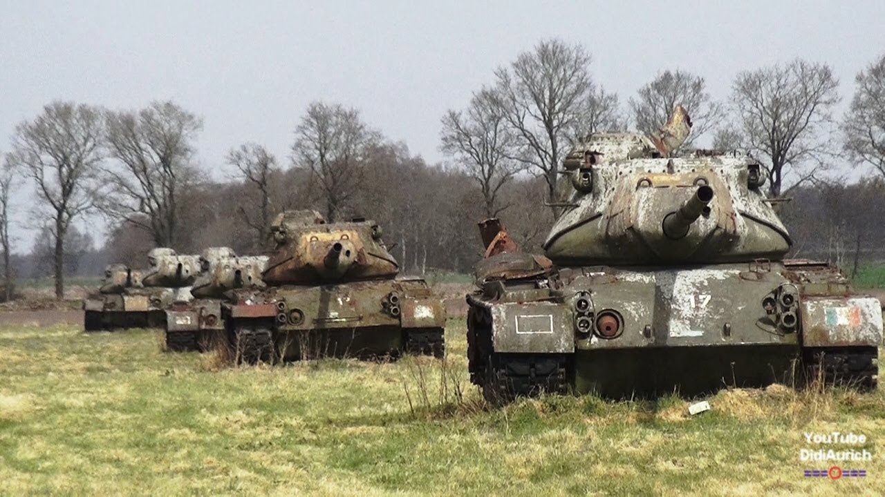 Panzerfriedhof Sögel FPV Panzer Verlassene Panzerwracks Free Tanks Abandoned Tank Wrecks M47 ...