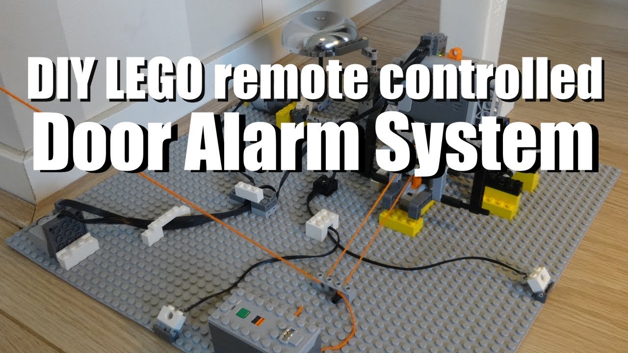 DIY Lego Technic door alarm system with remote - YouTube