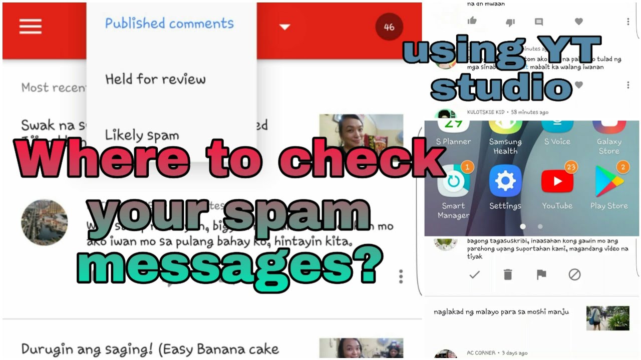 How to monitor your spam comments - YouTube