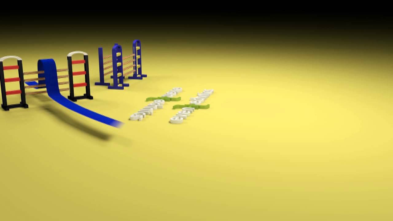 Show jumping 3D course animation - YouTube
