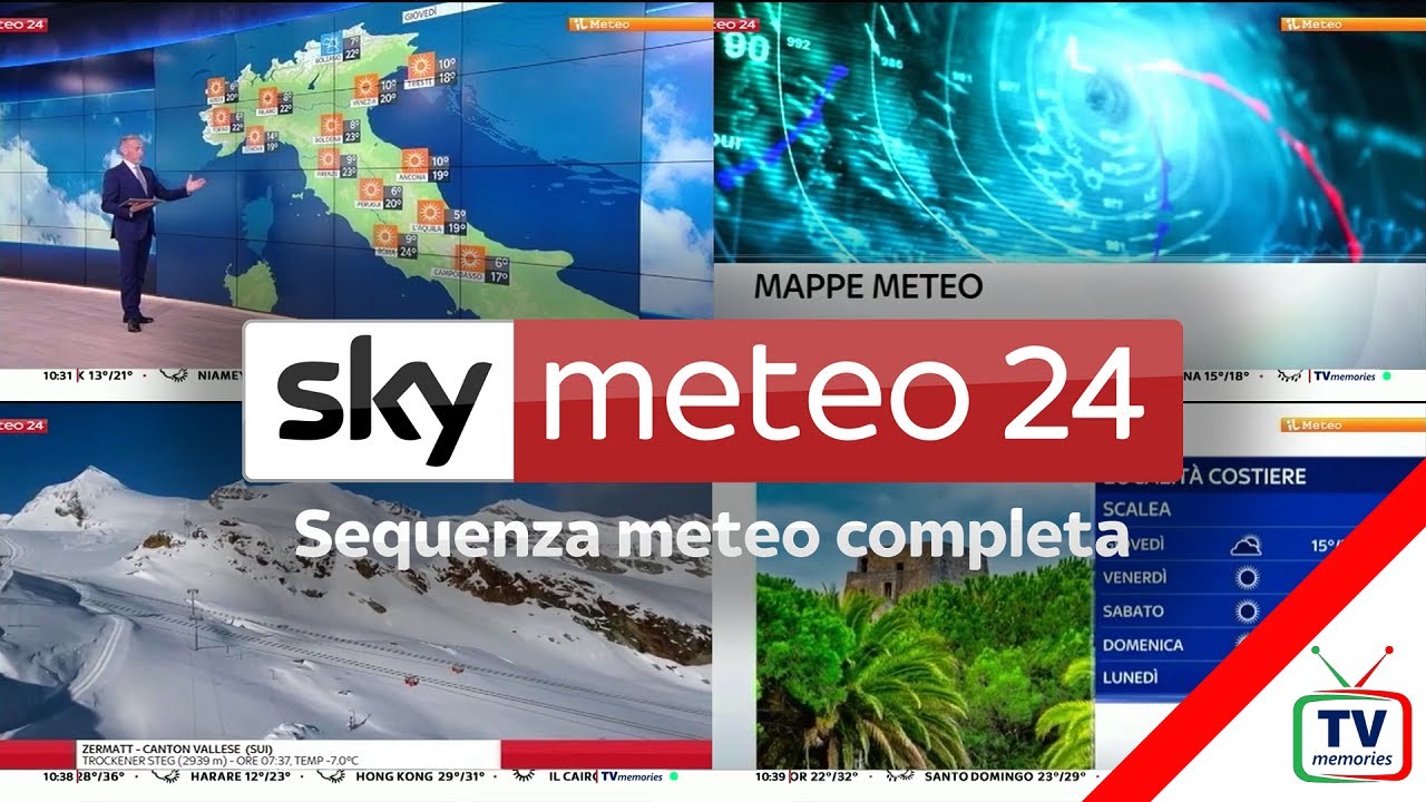 Sky Meteo 24 - Sequenza meteo completa [gennaio-giugno 2021, ore 10:30 ...