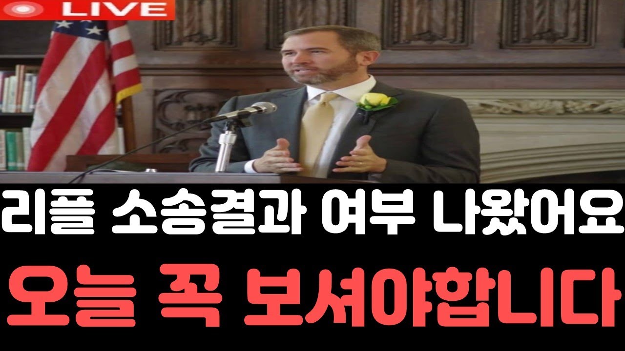 리플전망 속보 리플 여러분들 소송결과 여부가 드디어 나왔네요 리플ceo의 대반전 오늘 영상은 꼭 보셔야합니다 리플전망 리플호재 리플급등 리플코인 리플소송