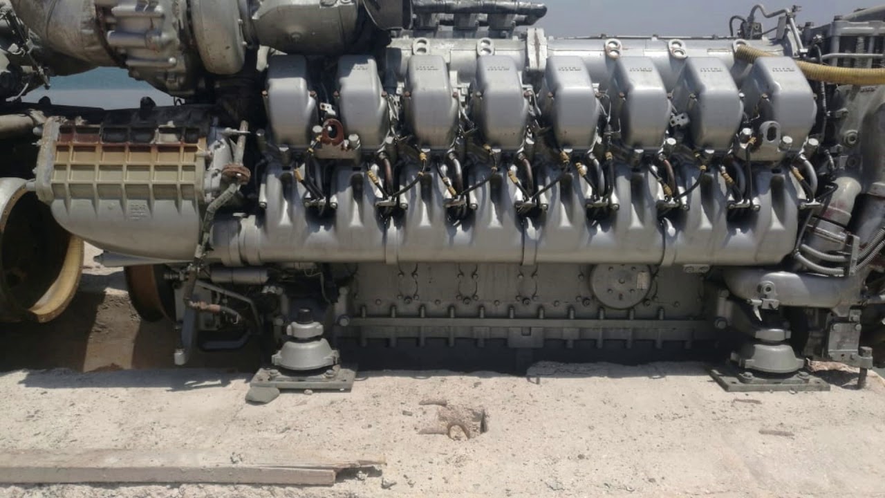 MTU 16V4000 M71 Marine propulsion engines - YouTube