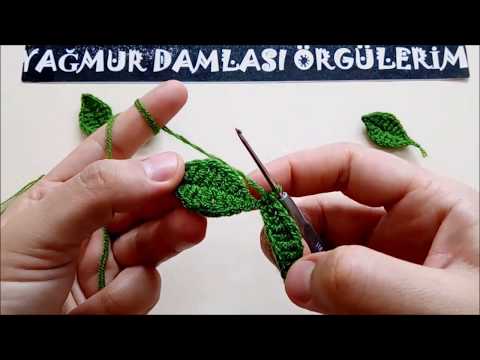 ŞARMAŞIK ŞEKLİNDE YAPRAK YAPIMI/patik süsü/dekoratif süs/lif süsü/