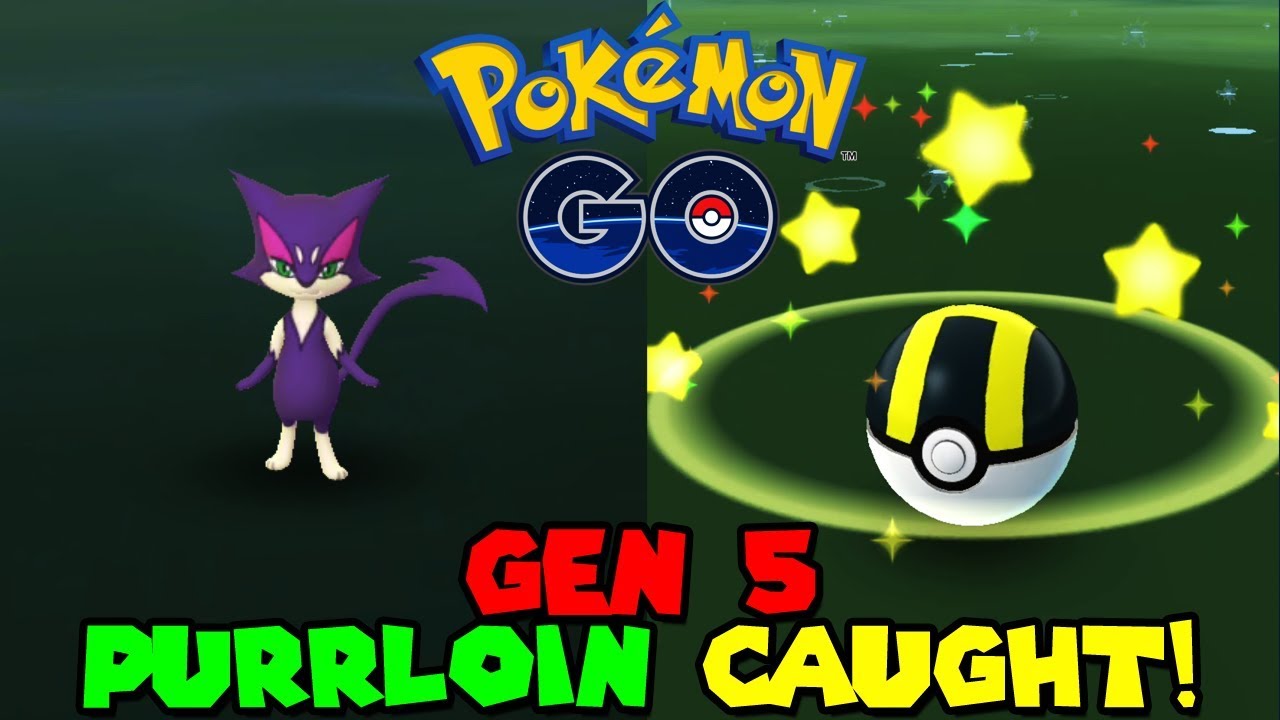 PURRLOIN CAUGHT IN POKEMON GO GEN 5 - YouTube