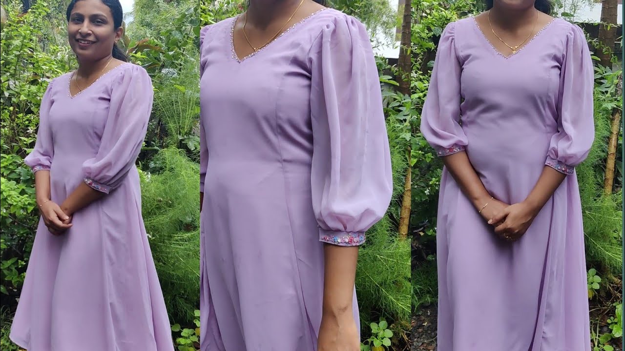 BISHOP SLEEVE PANEL CUT KURTI👗👗 || STITCHING & CUTTING VIDEO FOR ...
