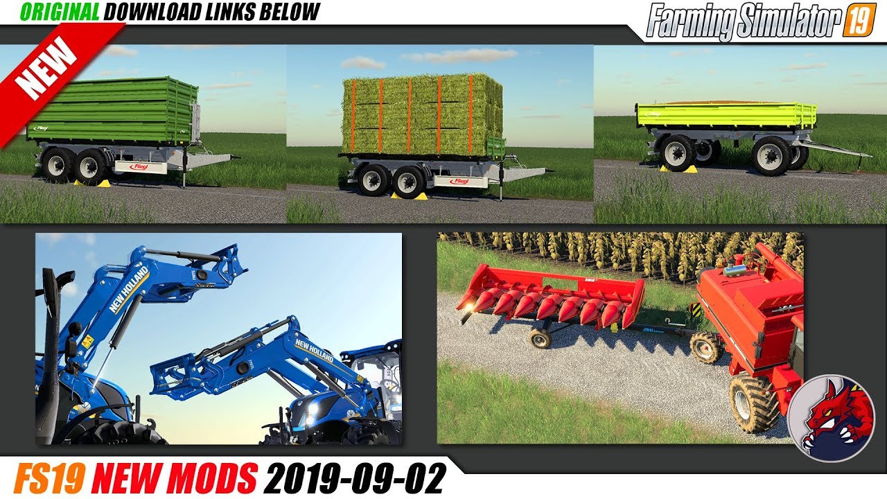FS19 | New Mods (2019-09-02/1) - review - YouTube