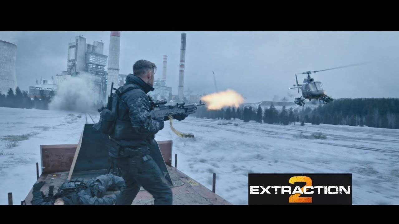 Tyler Rake Takes Out Helicopters - Extraction 2 Clip HD 1080p - YouTube