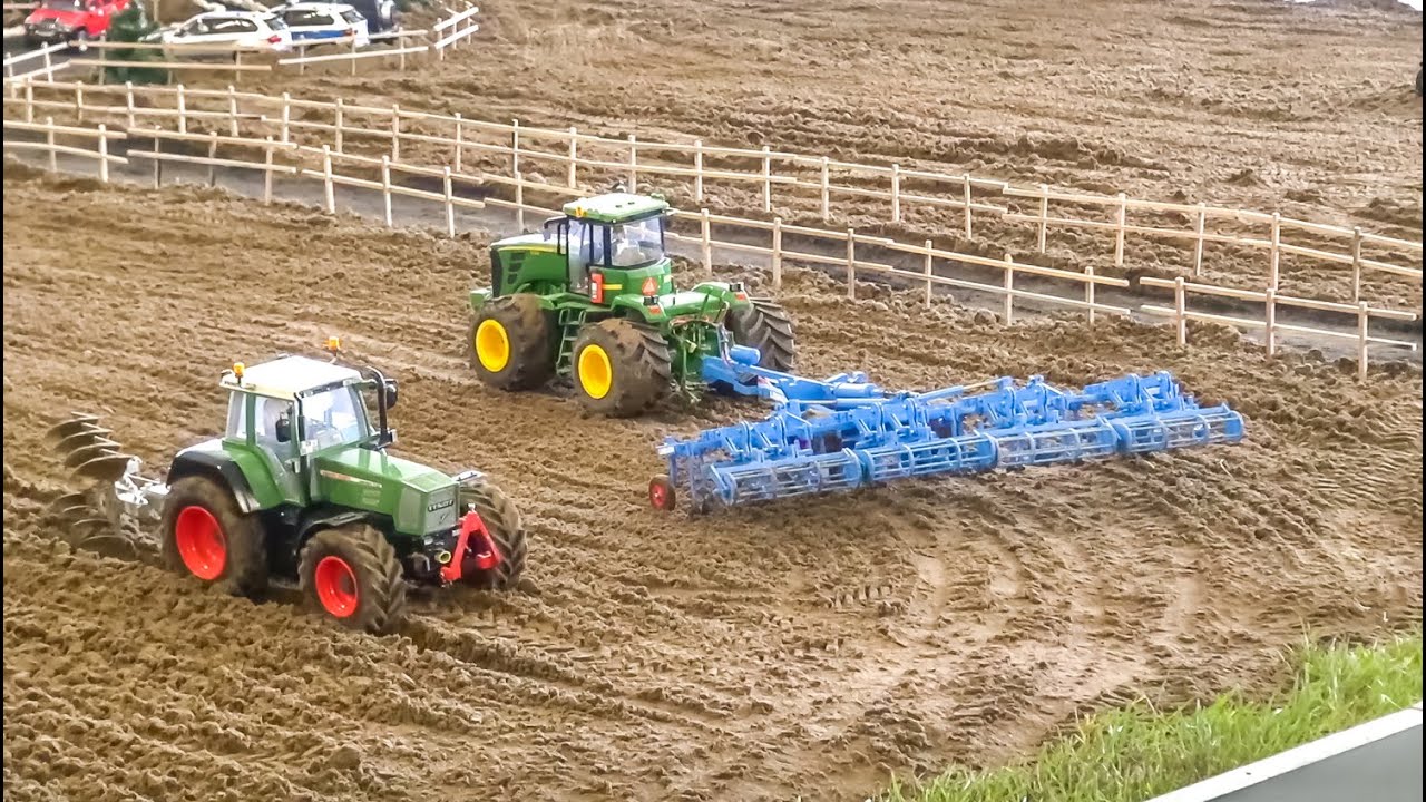 RC Tractors in action, stunning miniature farming - YouTube