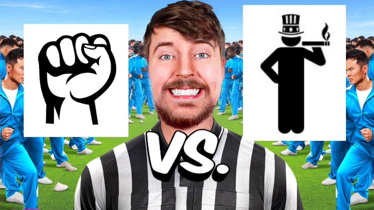 100 Person Proletariat Vs 1 Bourgeoisie For $500,000 (MRBEAST) - YouTube