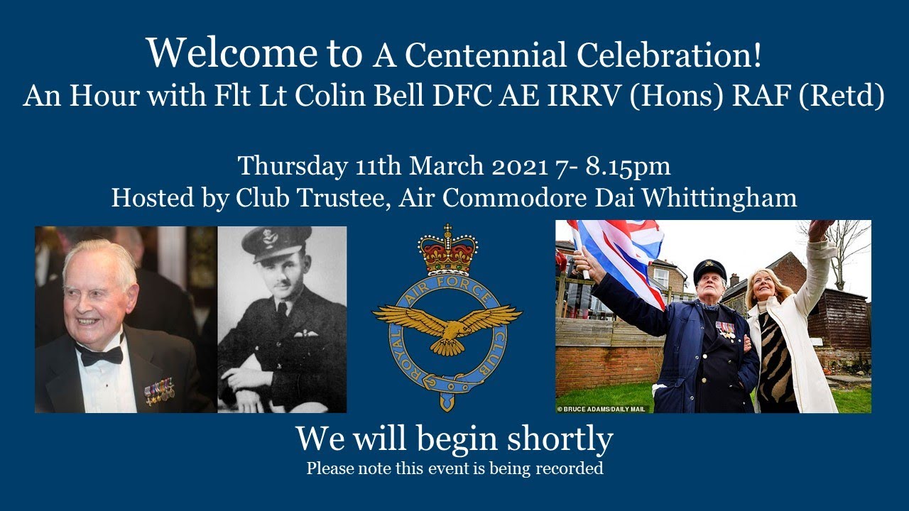 Flt Lt Colin Bell- a Centennial Celebration 11th March 2021 - YouTube
