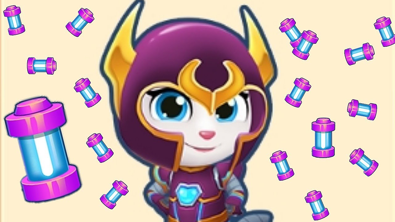 Talking Tom Gold Run NEON RUSH event Cyber Angela vs Roy Raccoon ...