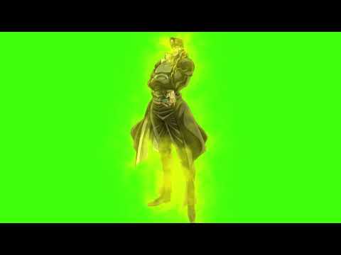 JJBA STARDUST CRUSADERS -JOTARO  GLOW AURA   GREENSCREEN