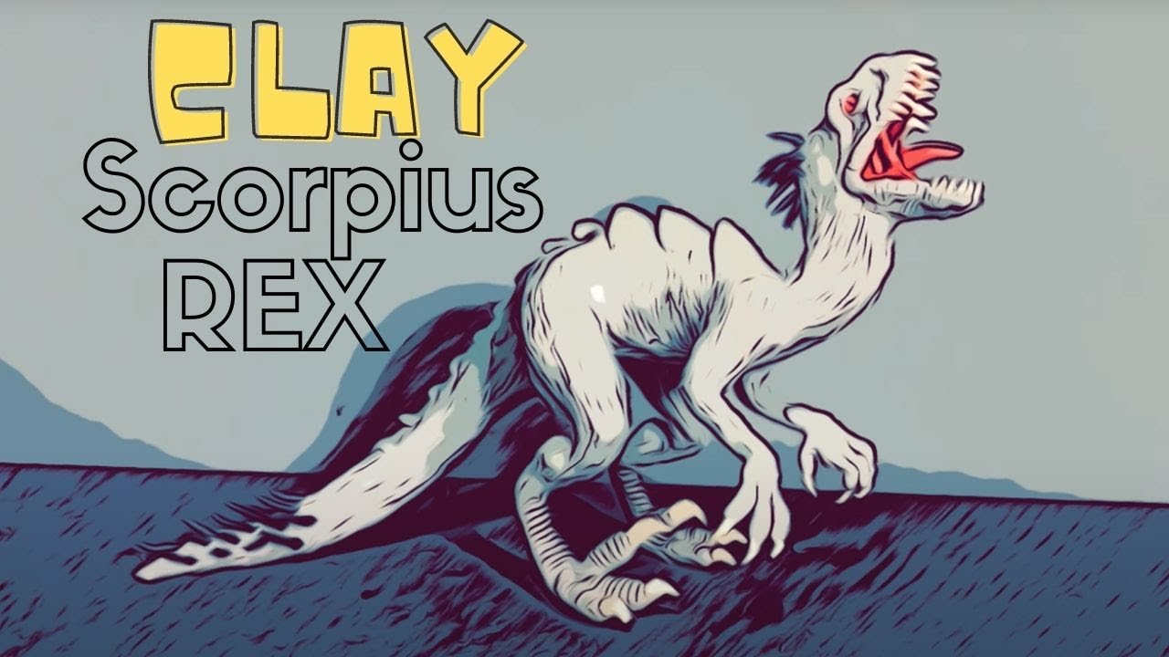 How to make a SCORPIUS REX with plasticine or clay in steps - My Clay ...