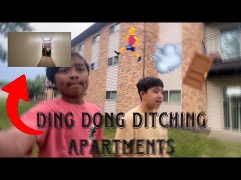 Ding dong ditching apartments (people were camping for us) - YouTube