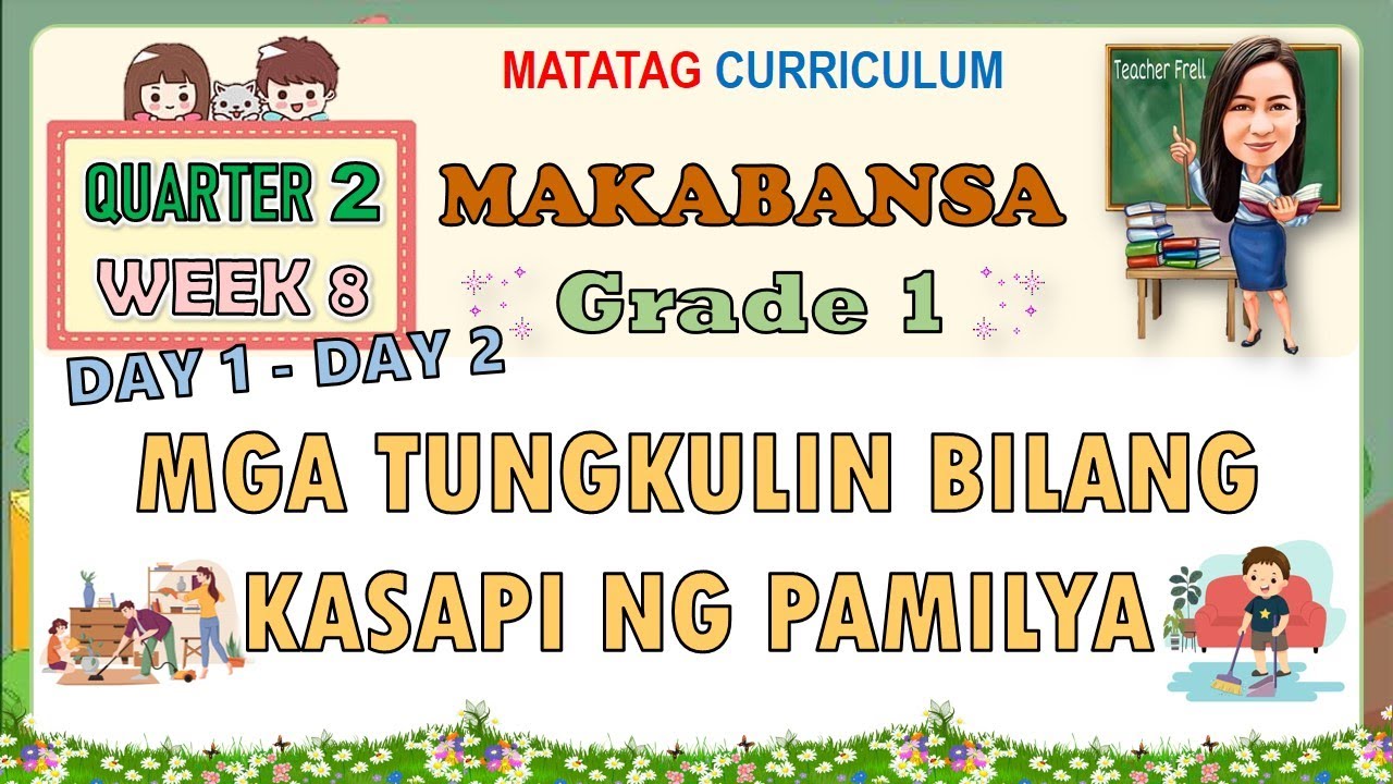 MAKABANSA 1 QUARTER 2 WEEK 8 DAY 1 - 2 | MGA TUNGKULIN BILANG KASAPI NG ...