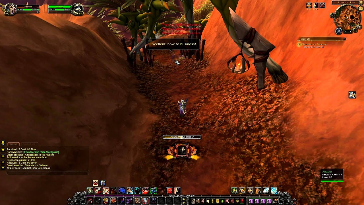 CataQuests.com - Shredder vs. Saberon (WoD Beta - Alliance) - YouTube