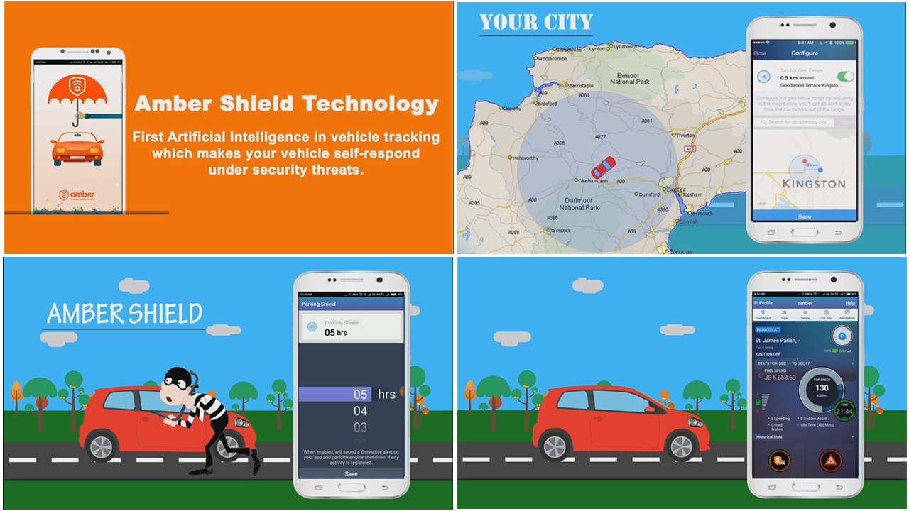 Amber Smart Vehicle Security mobile app promo - YouTube