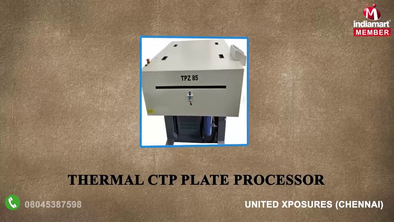 Plate and CTP Spare Parts by United Xposures, Chennai - YouTube
