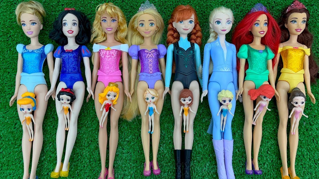 Elsa Doll Dress Transformation ~ DIY Miniature Ideas for Barbie~ Wig ...