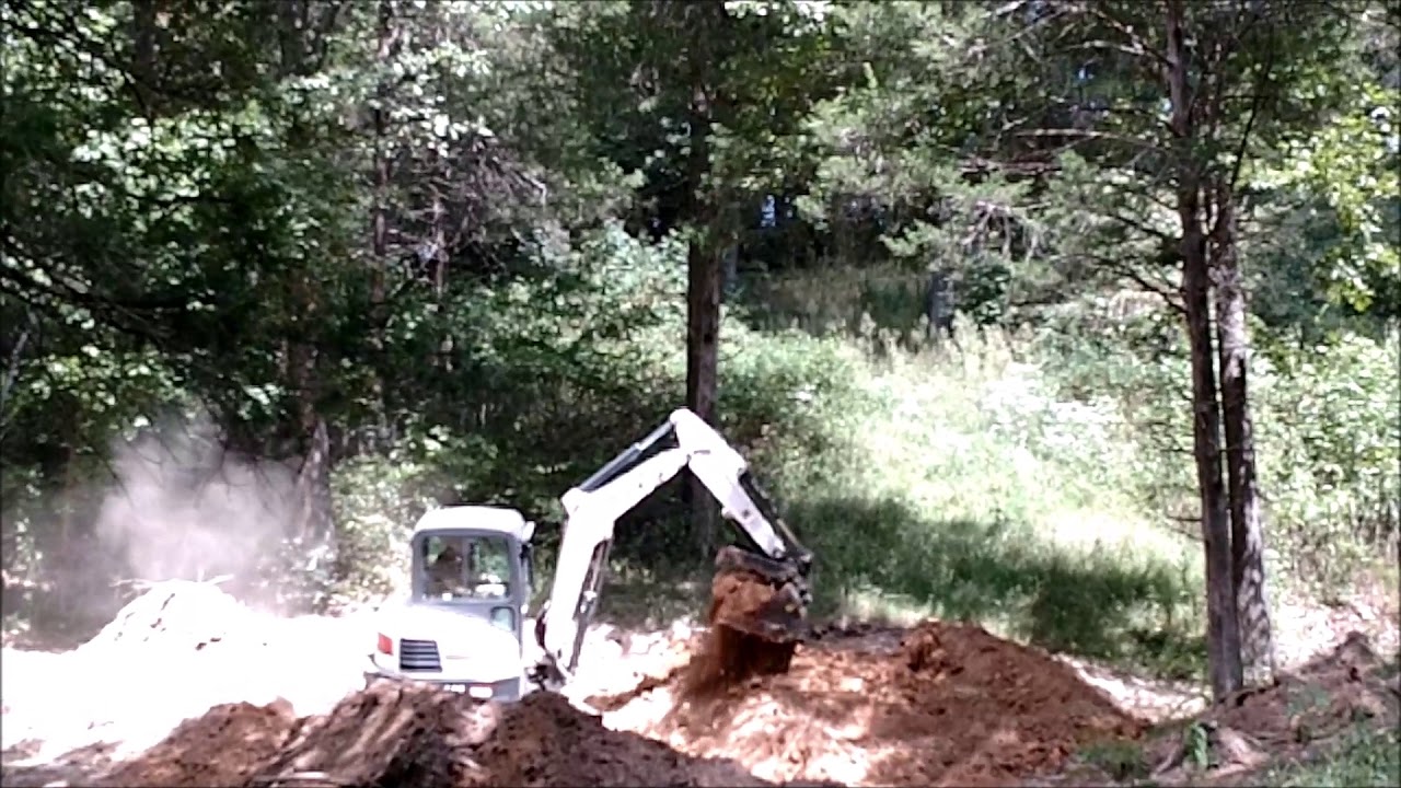 DIGGING A DEER POND PART 1 - YouTube