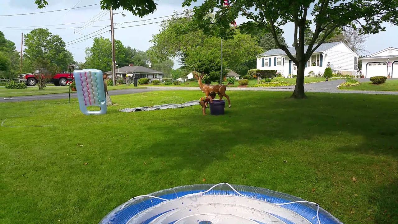 Homemade obstacle course - YouTube