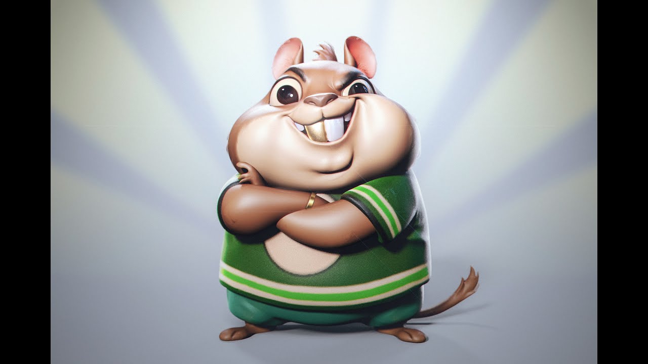 hamster of zootopia 3D practise - YouTube